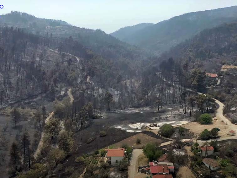 Φωτιά στην Εύβοια: Ολική καταστροφή – Βίντεο-σοκ από ψηλά - Fonografos.net