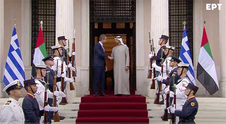 Η συνάντηση στο Μαξίμου, Κ. Μητσοτάκη και Προέδρου των Ηνωμένων ...