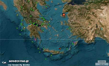 Ισχυρός σεισμός στη Λέσβο! - Fonografos.net