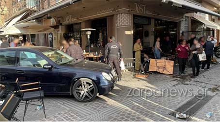 80χρονος με το αυτοκίνητο του έπεσε πάνω σε καφετέρια... [εικ ...